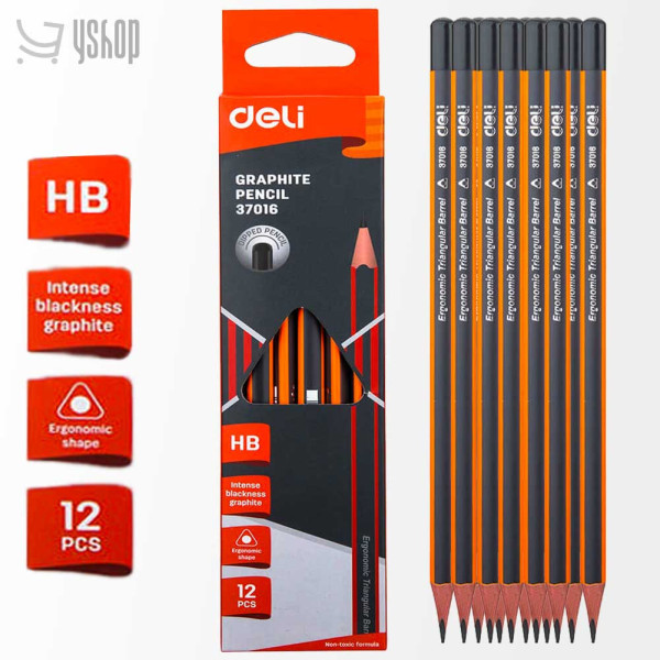 Crayon Graphique DELI lot de 12 Unité Prix Maroc